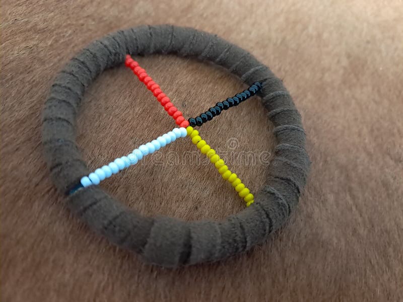 First Nations Traditional Medicine Wheel Stock Image - Image of wheel ...