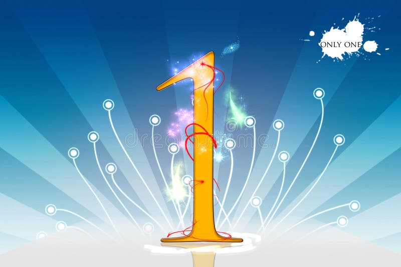 First_one stock de ilustración. Ilustración de resplandor - 7204314