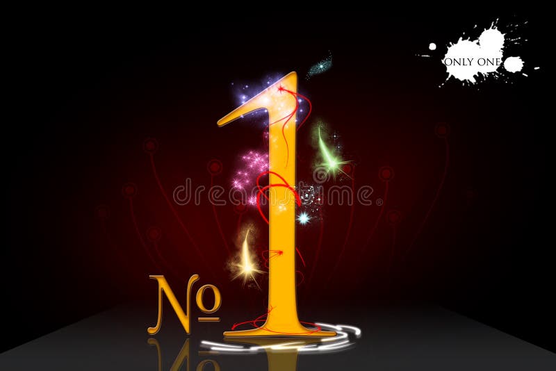 First_one stock illustration. Illustration of exclusive - 7204391