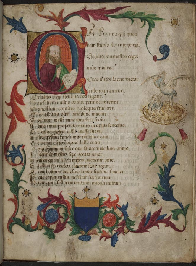 First Page Of Book I With Historiated Initial Picture. Image: 222366782
