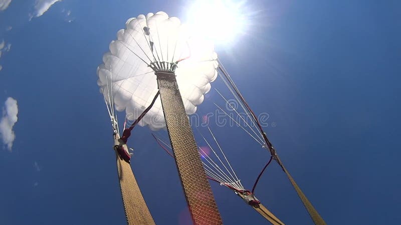 First parachute jump stock footage. Video of high, courage - 66804624