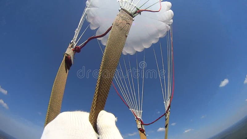 First parachute jump stock footage. Video of high, courage - 66804624