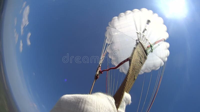 First parachute jump stock footage. Video of high, courage - 66804624