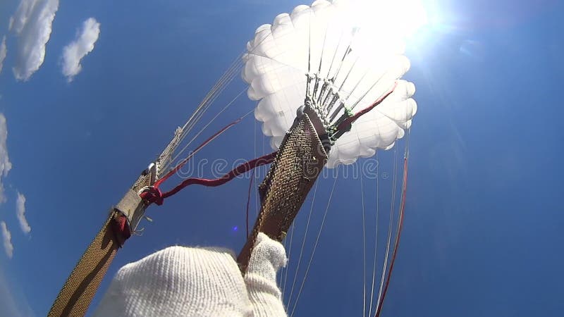 First parachute jump stock footage. Video of high, courage - 66804624
