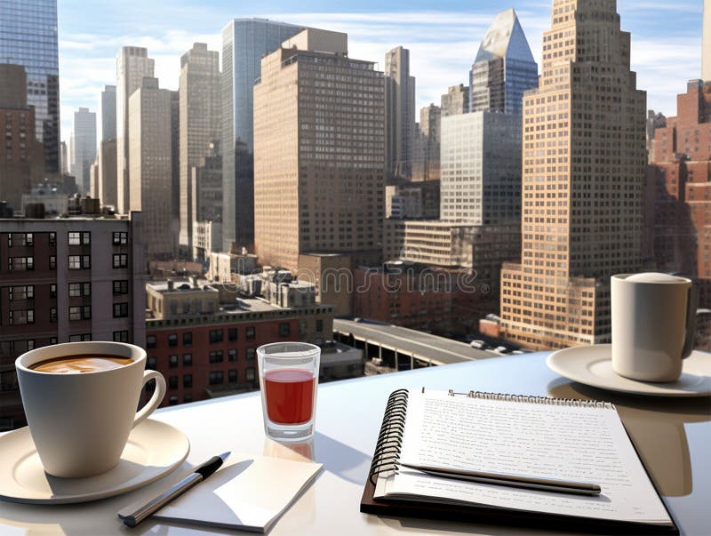 First Person Angle Work Desk Setup for Graphic Design Stock ...