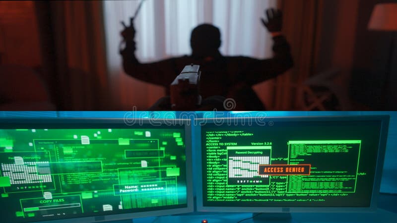 First Person Multiplayer Game. the Screen is Divided into Two Parts for ...