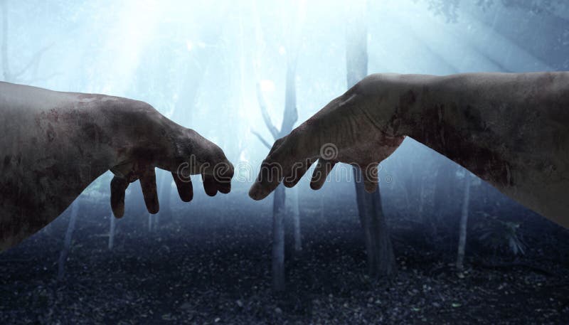 First Person View of Zombie Hands Stock Photo - Image of dead, devil ...