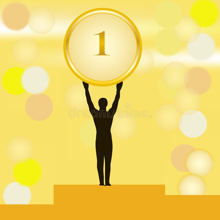 Winners First Second Third Place Awards Podium Stock Illustrations ...