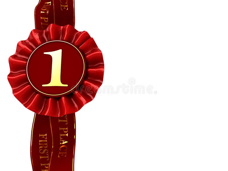 First place ribbon stock illustration. Illustration of painting - 17646592
