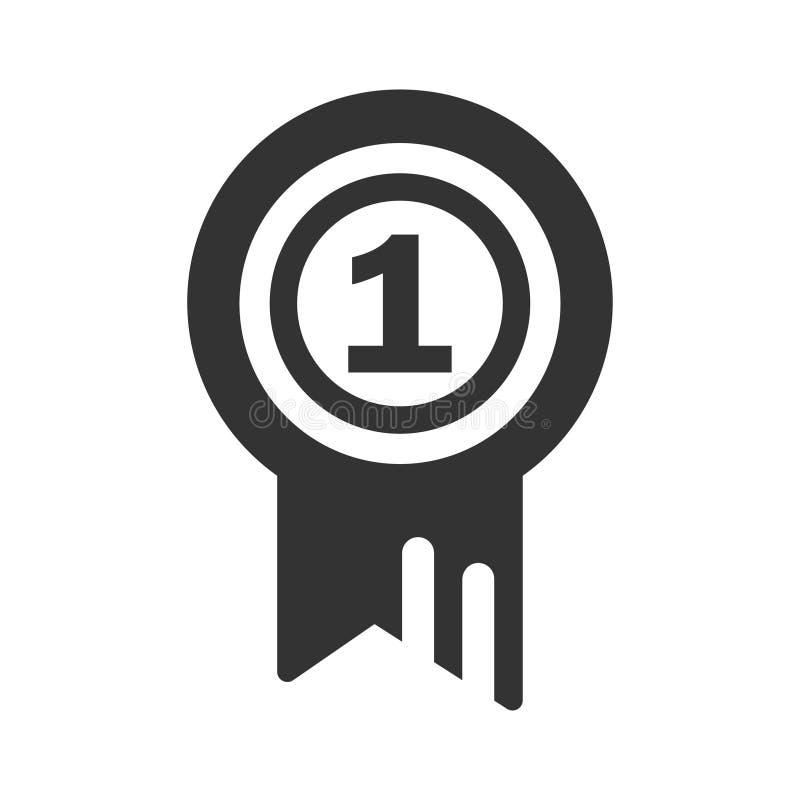 First place badge Icon stock vector. Illustration of quality - 290854668
