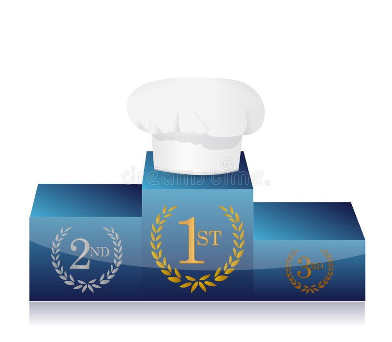 First Place on Cooking Contest. Stock Illustration - Illustration of ...