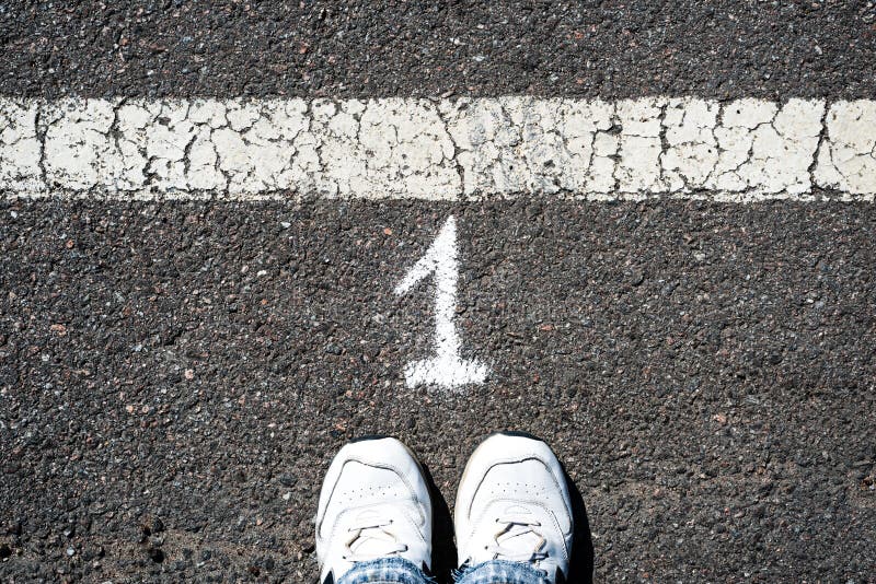 First stock photo. Image of finishing, business, jogging - 43683320