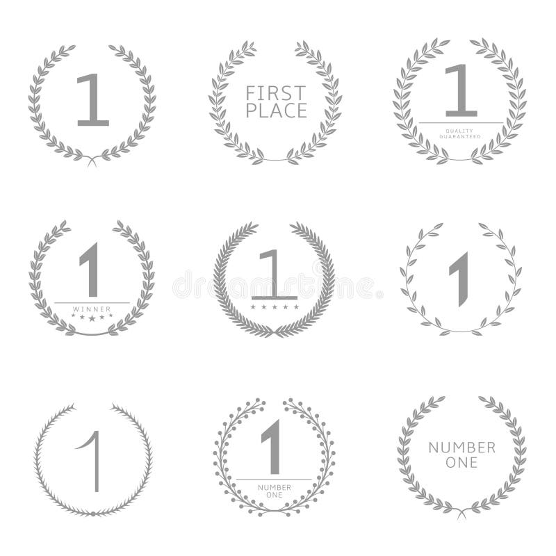 First place labels stock vector. Illustration of sign - 99414756