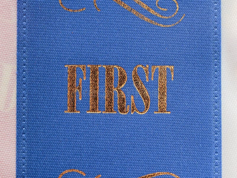 First ribbon stock image. Image of ribbon, award, competition - 1462073
