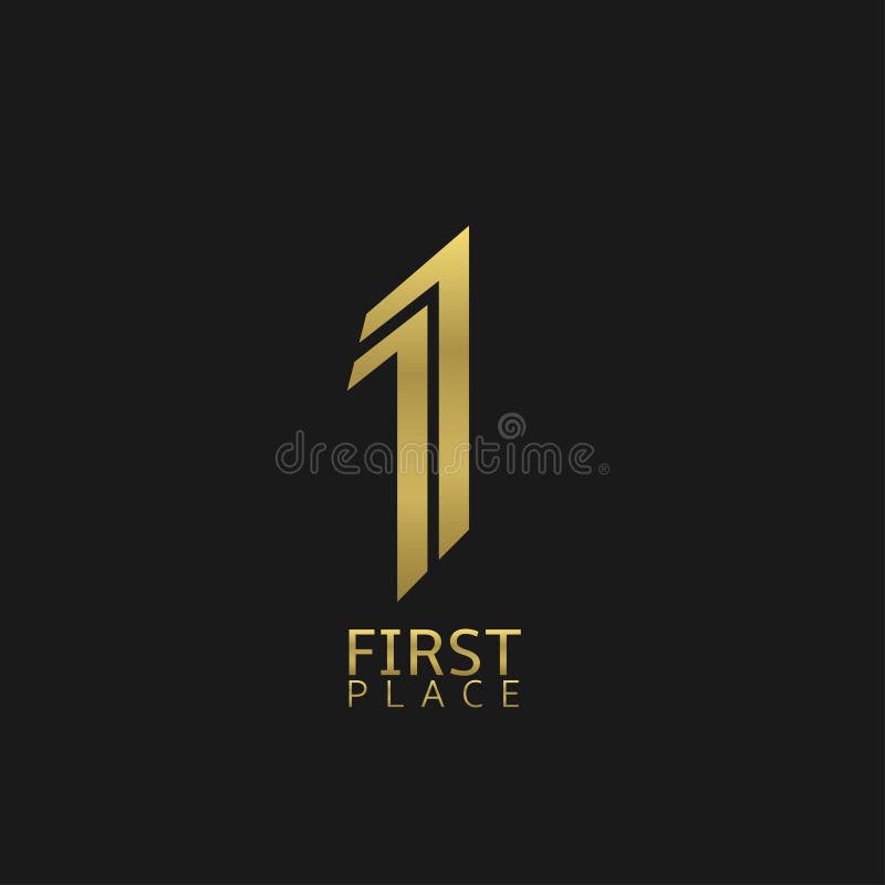 First place sign stock vector. Illustration of leadership - 98846196