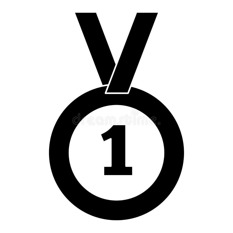 First Place Rosette Icon, Icon Cartoon Stock Vector - Illustration of ...