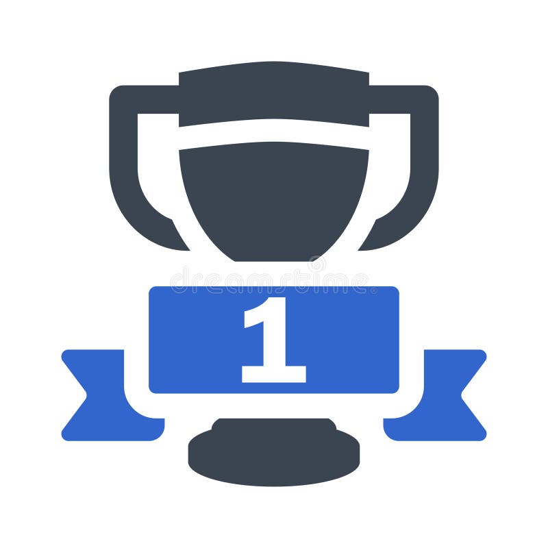 First place trophy Icon stock vector. Illustration of icon - 290854861