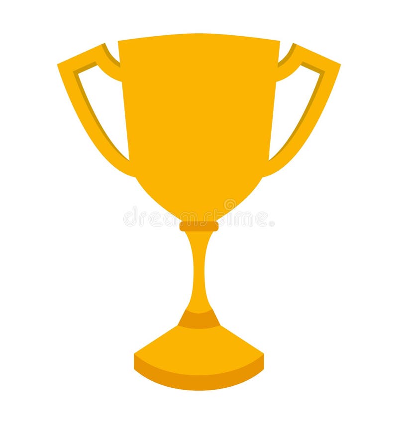 First Place Trophy Isolated Icon Design Stock Illustration ...