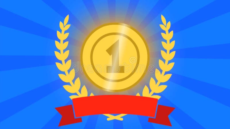 First Place Medal Award Animation Stock Video - Video of sign, shop ...