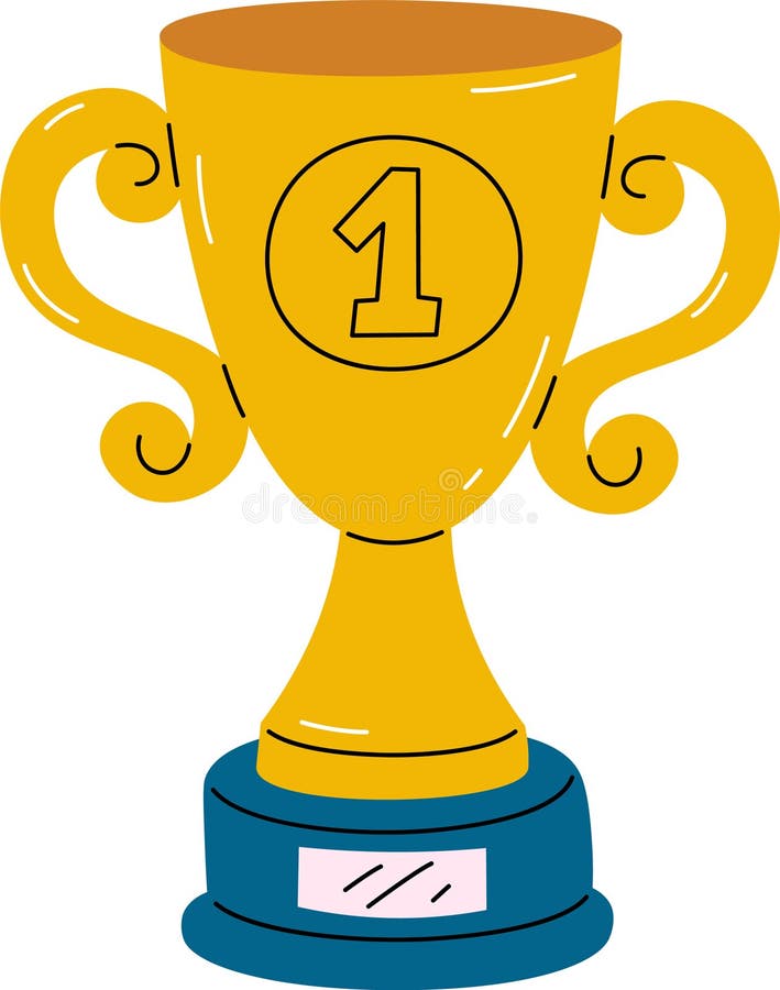 First Place Winner Cup stock vector. Illustration of sport - 285678744