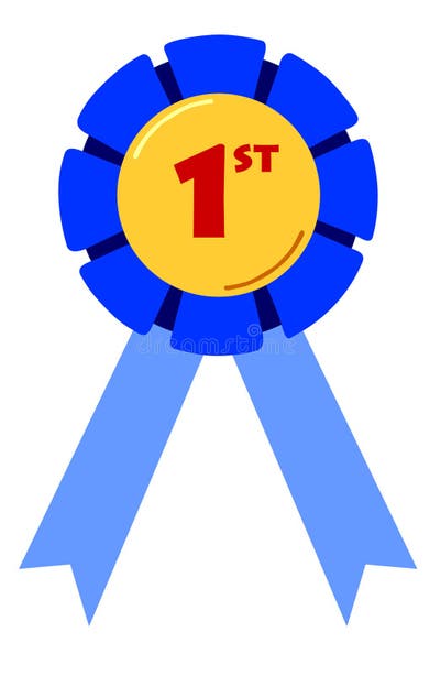 First Placing Ribbon stock illustration. Illustration of race - 187147