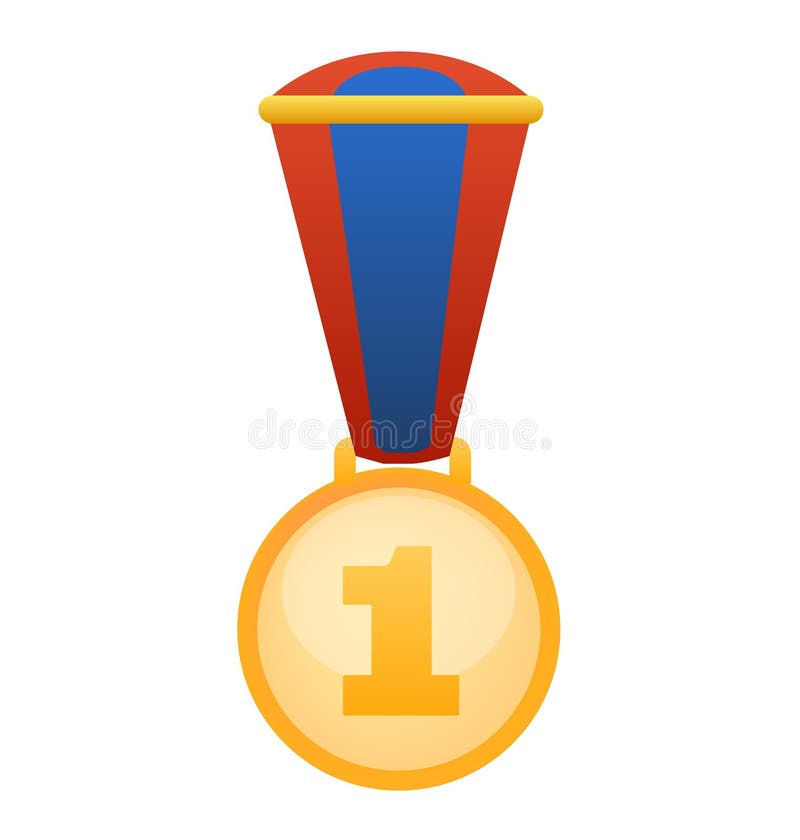 First Position Award Medal Vector Stock Vector - Illustration of gold ...