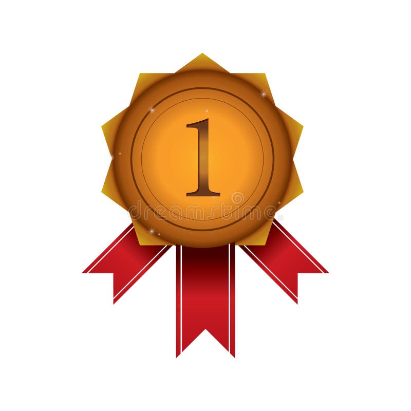 First Position Badge. Vector Illustration Decorative Design Stock ...