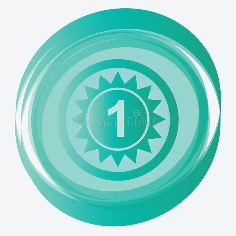 First Position Badge. Vector Illustration Decorative Design Stock ...