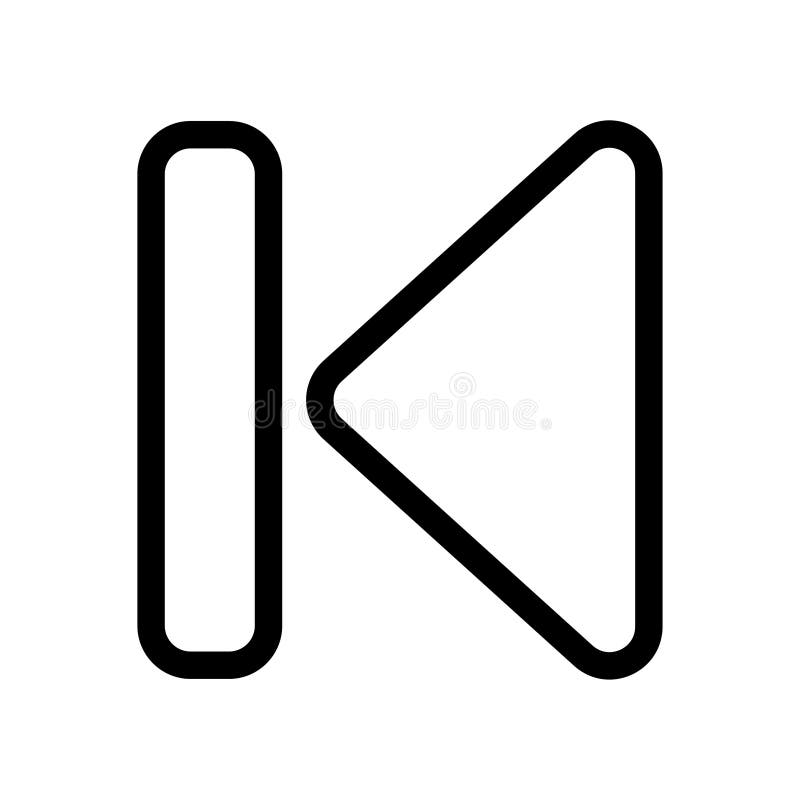 Previous Icon in Different Style Stock Vector - Illustration of ...