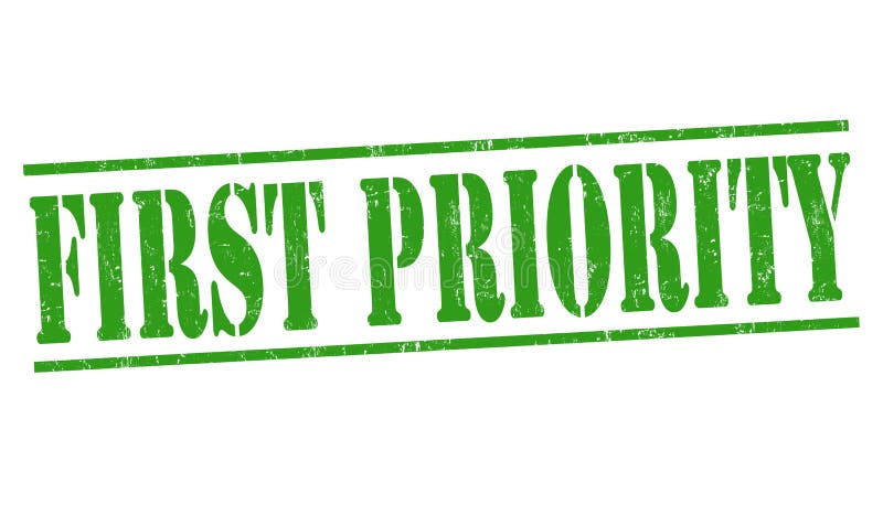 First Priority Sign or Stamp Stock Vector - Illustration of label ...