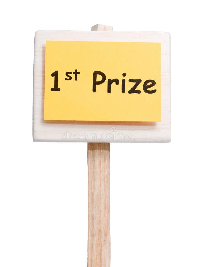 First prize stock image. Image of message, billboard - 19126555