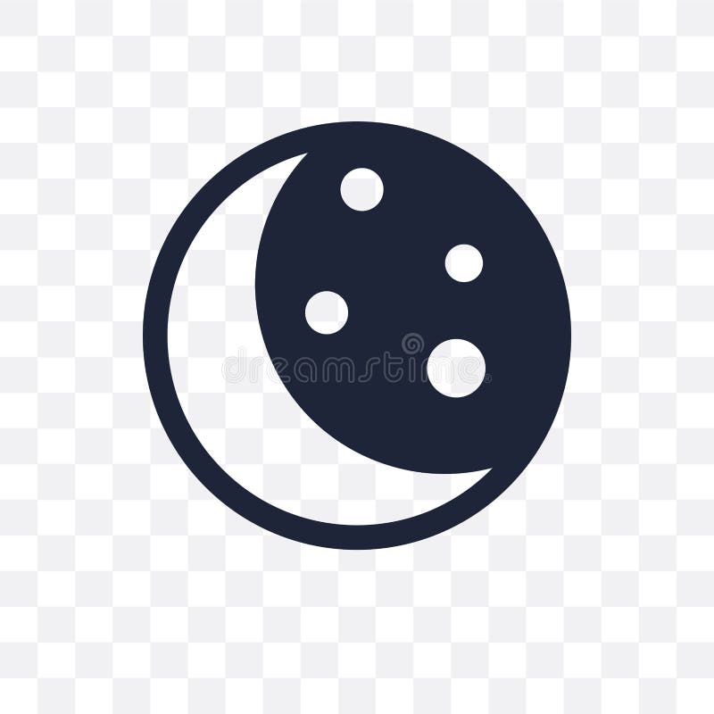 First Quarter Transparent Icon. First Quarter Symbol Design from Stock ...