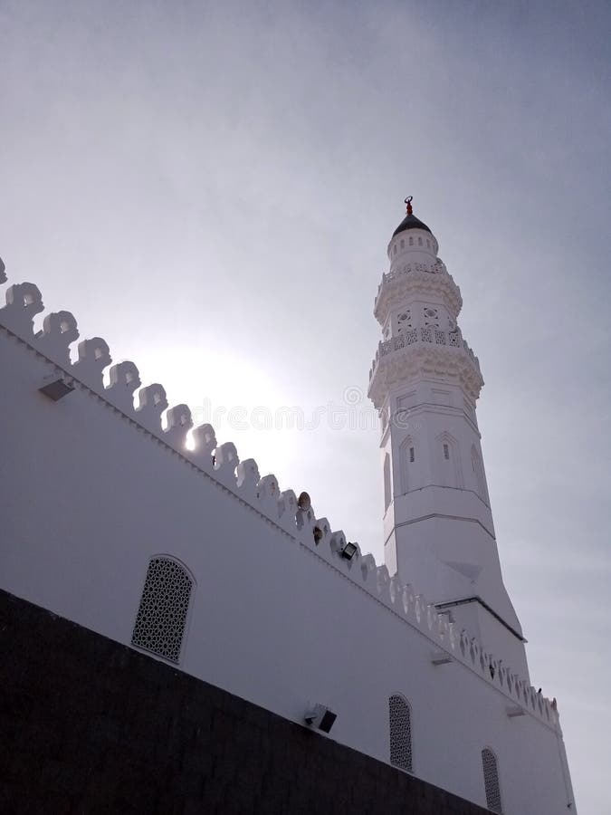 The First Quba Mosque in Medina, Propet Muhammad Stock Photo - Image of ...