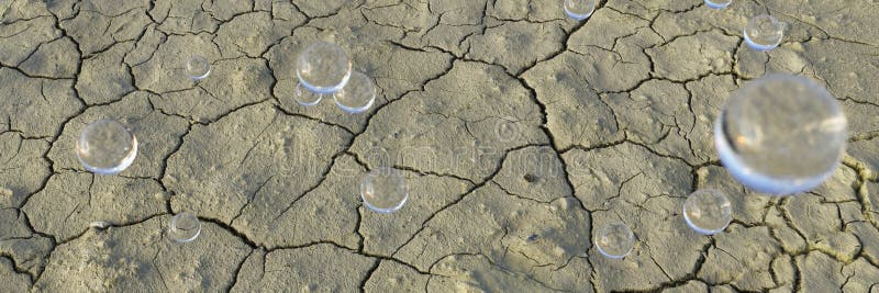 First Rainfall after a Drought 3d Render Stock Illustration ...