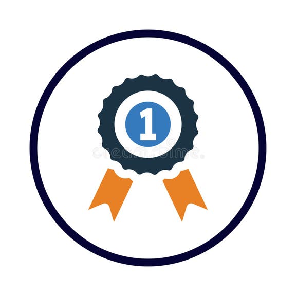 First, First Rank, Badge, Winner Badge, First Rank Badge Icon Stock ...