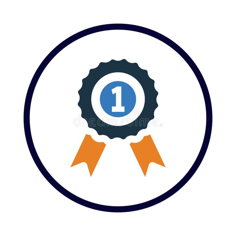First, First Rank, Badge, Winner Badge, First Rank Badge Icon Stock ...