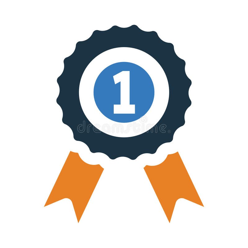 First, First Rank, Badge, Winner Badge, First Rank Badge Icon Stock ...