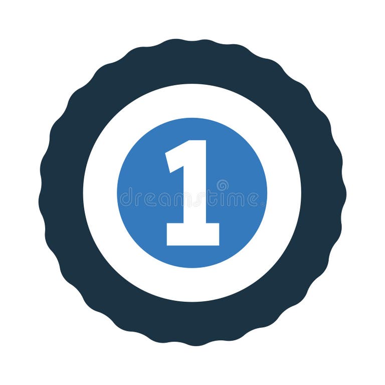 First, First Rank, Badge, Winner Badge, First Rank Badge Icon Stock ...