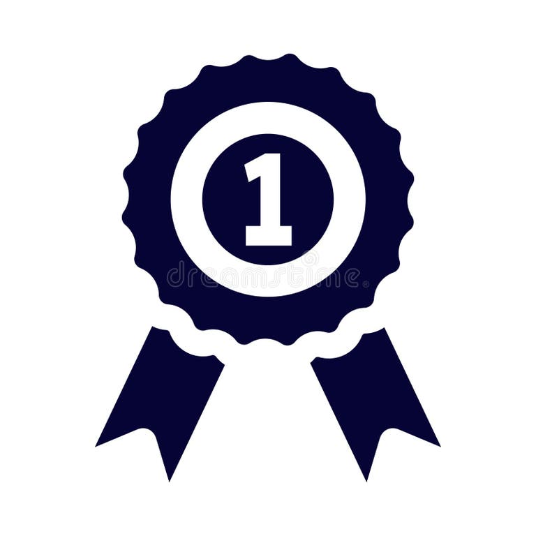First, First Rank, Badge, Winner Badge, First Rank Badge Icon Stock ...