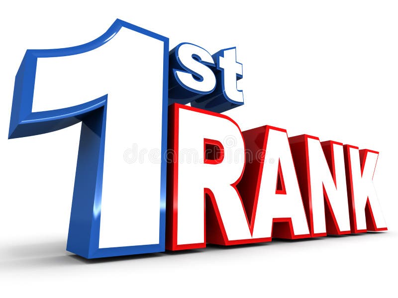 First rank stock illustration. Illustration of place - 44591067