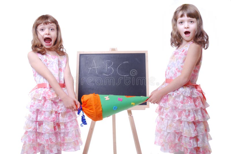 213 First Day School Girl Black White Clipart Stock Photos - Free ...