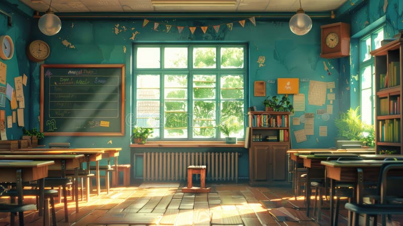 FIRST SCHOOL DAY. School and Education. Stock Illustration ...