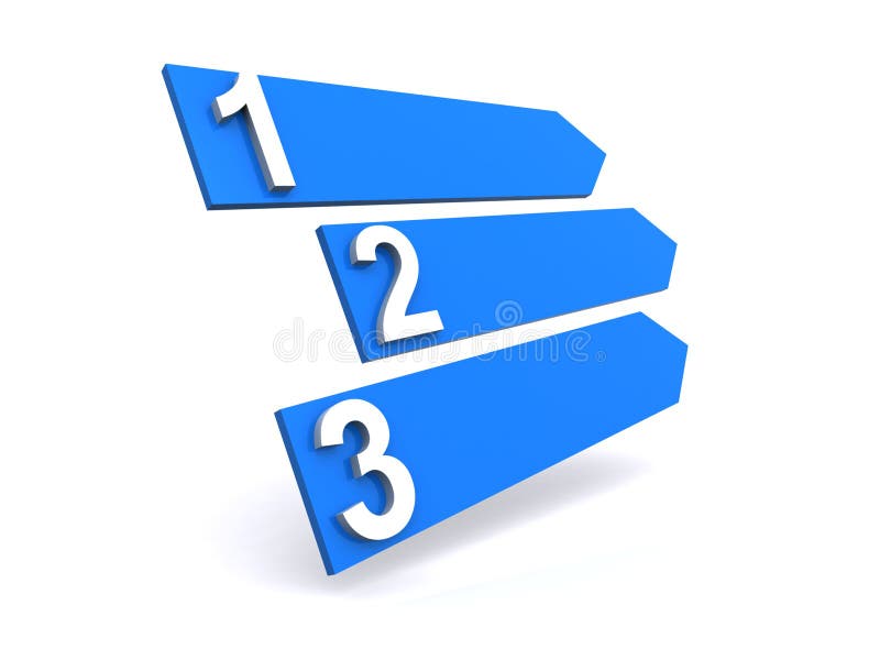 First second and third stock illustration. Illustration of second ...