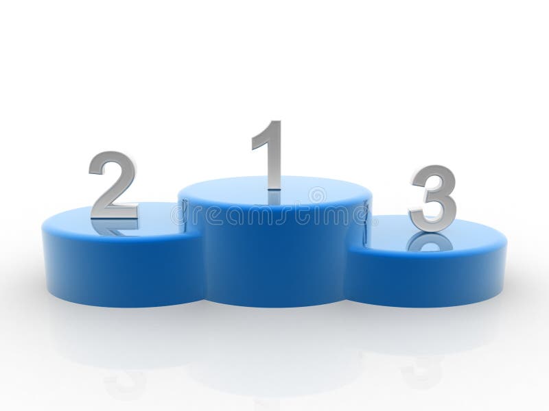 First,second and Third Place Stock Illustration - Illustration of ...