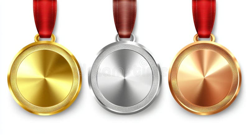 First, Second and Third Place Icons Sign Set. Modern Illustration on ...