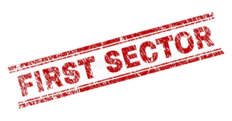 Grunge Textured FIRST SECTOR Stamp Seal Stock Vector - Illustration of ...