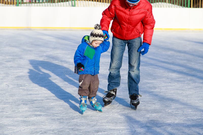 First skating lesson stock photo. Image of playing, activity - 38423208