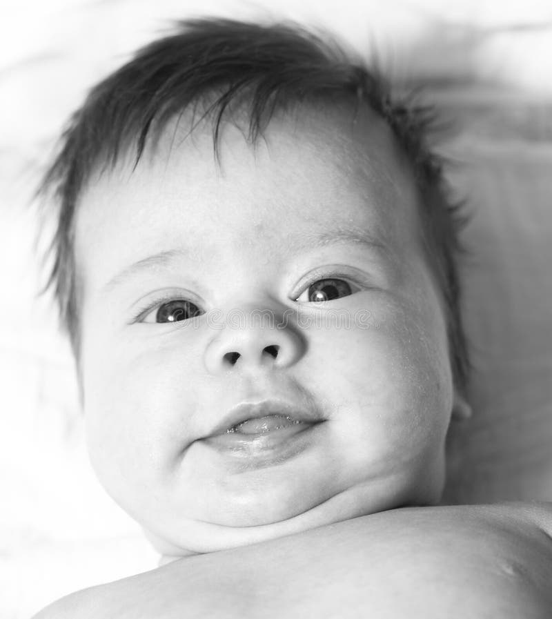 First smile of baby stock photo. Image of child, dormant - 2175894