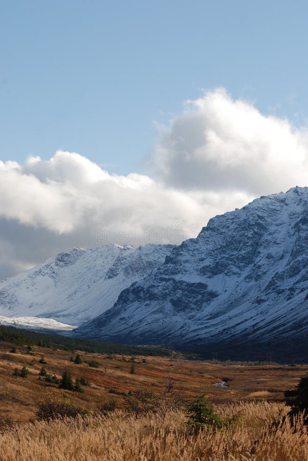 First Snow stock image. Image of blue, fall, cold, alaska - 22605845