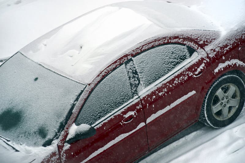 First Snow on Car stock image. Image of heating, horizontal - 35916283